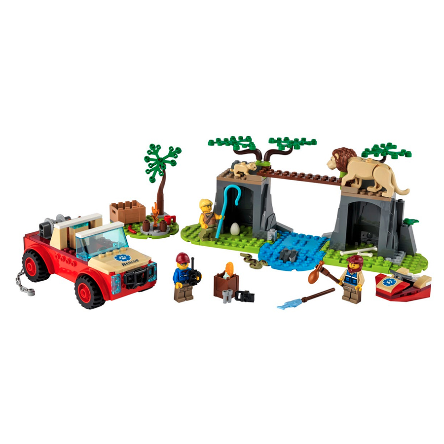 LEGO City Wildlife - Wildlife Rescue Off-Roader - - Fat Brain Toys