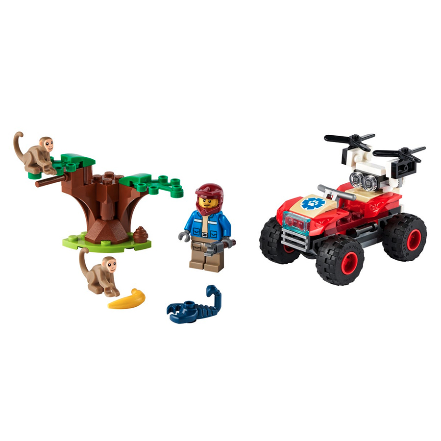LEGO City Wildlife - Wildlife Rescue ATV - - Fat Brain Toys