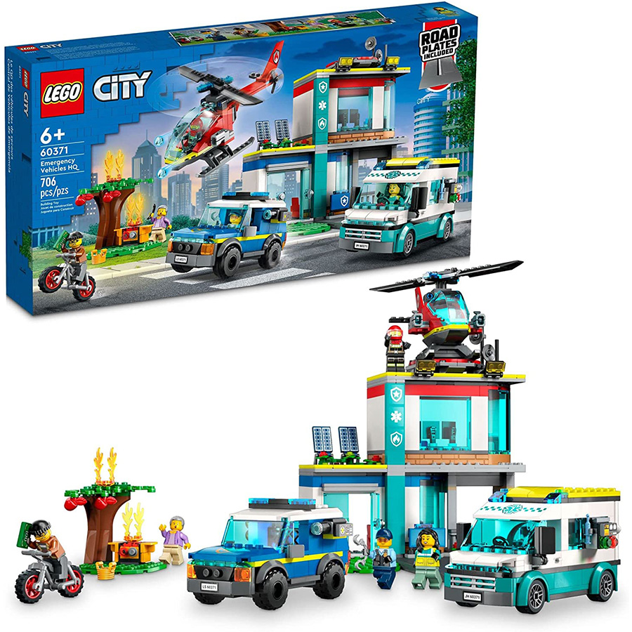 LEGO City Police - Emergency Vehicles HQ - - Fat Brain Toys