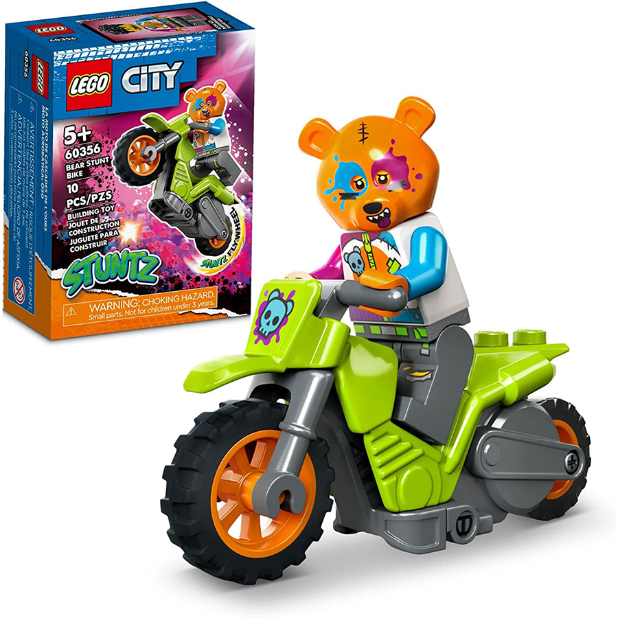 LEGO City Stuntz - Bear Stunt Bike - - Fat Brain Toys