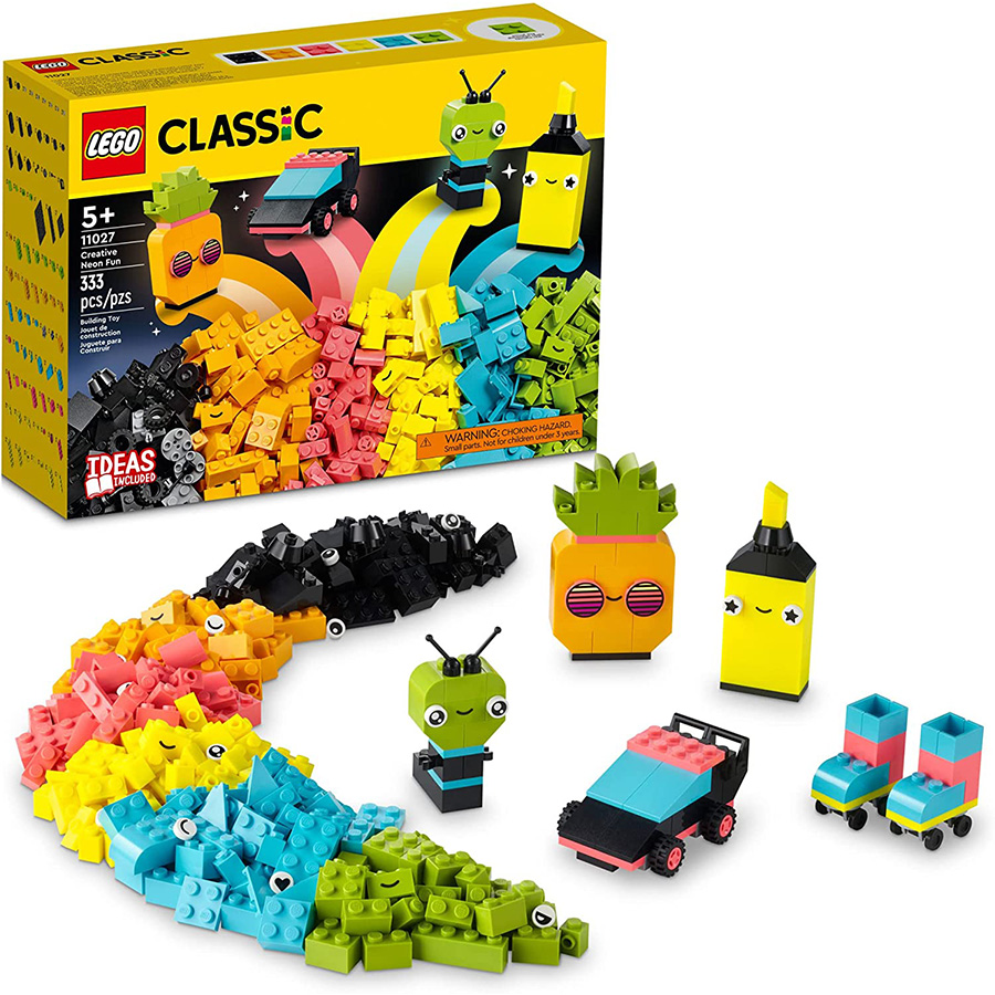 LEGO Classic - Creative Neon Fun - - Fat Brain Toys