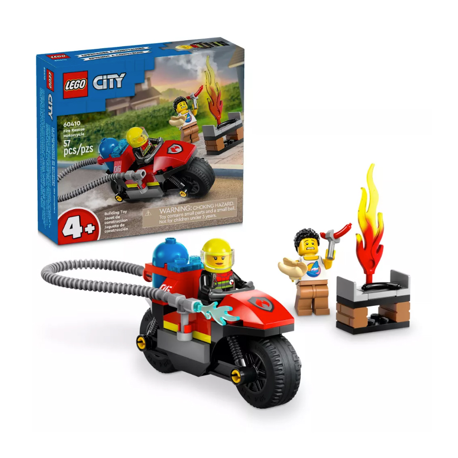 LEGO City Fire - Fire Rescue Motorcycle - - Fat Brain Toys