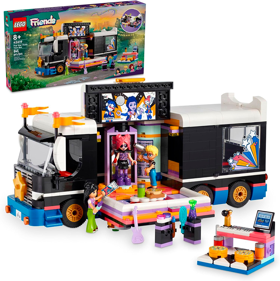 LEGO Friends - Pop Star Music Tour Bus - Best for Ages 8 to 12
