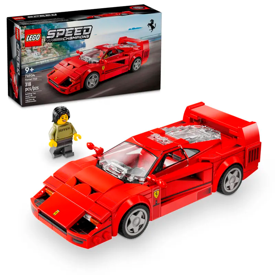 LEGO Speed Champions - Ferrari F40 Supercar - Best for 10 year olds