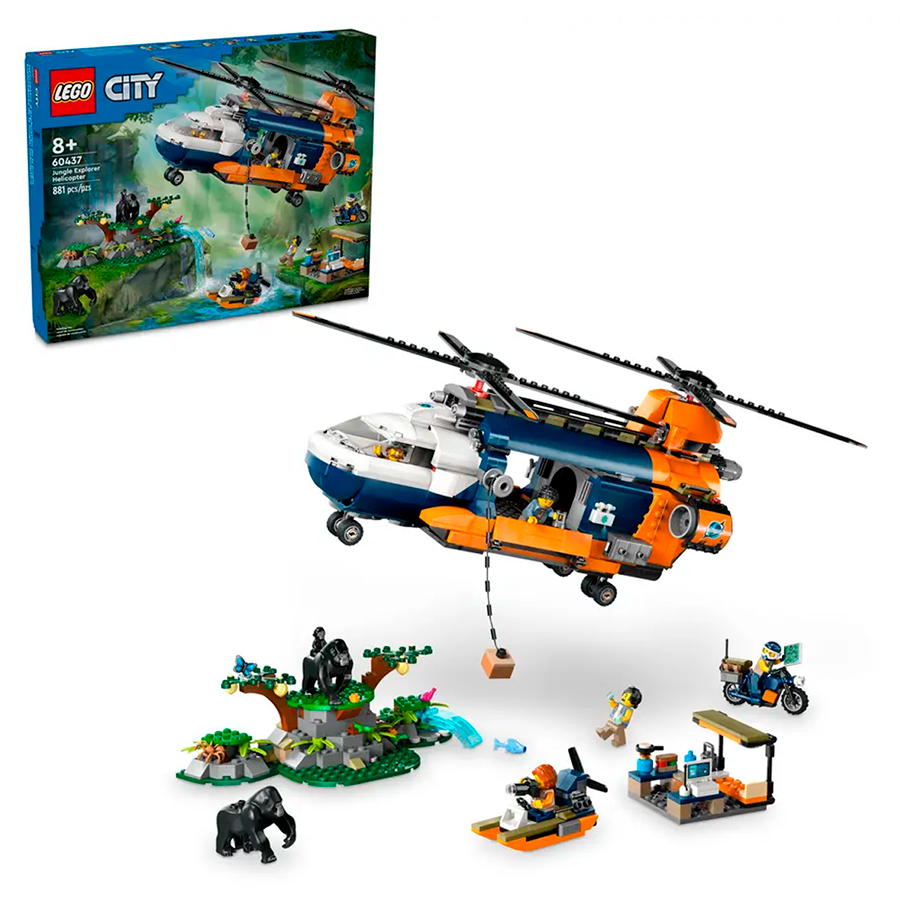 LEGO City Exploration - Jungle Explorer Helicopter at Base Camp