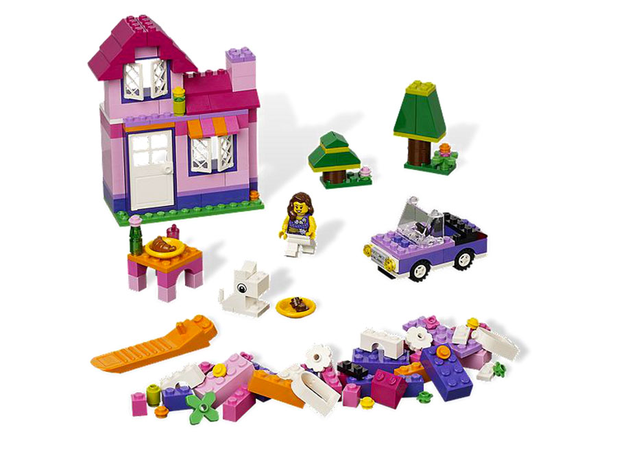 LEGO Pink Brick Box - - Fat Brain Toys