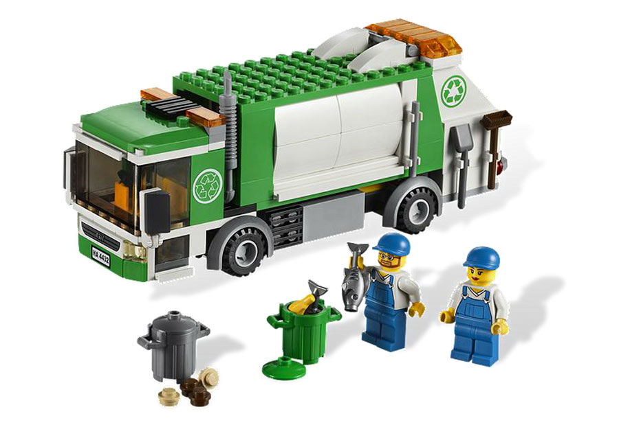 LEGO City Town - Garbage Truck - - Fat Brain Toys