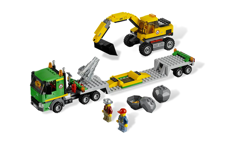 LEGO City Mining Excavator Transport - - Fat Brain Toys