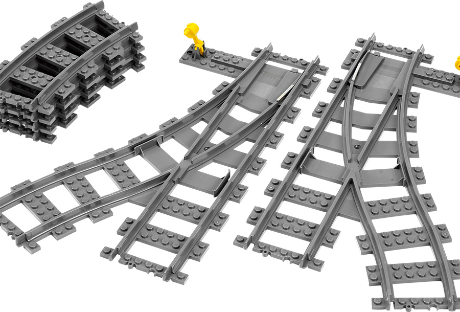 LEGO City Trains - Switch Tracks - - Fat Brain Toys