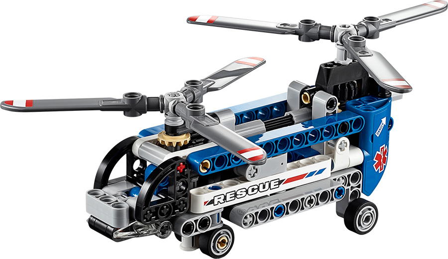 LEGO Technic - Twin-Rotor Helicopter - - Fat Brain Toys
