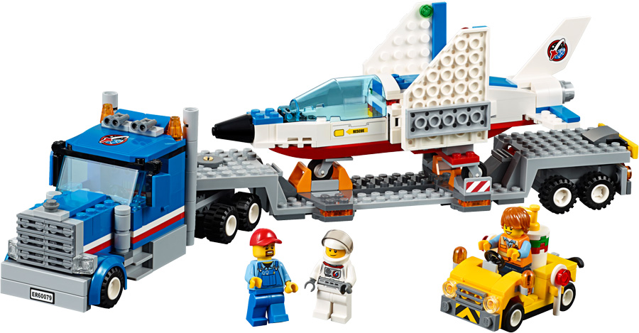 LEGO City - Training Jet Transporter - - Fat Brain Toys