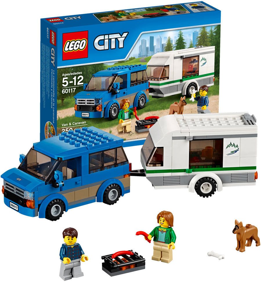 LEGO City - Van & Caravan - - Fat Brain Toys
