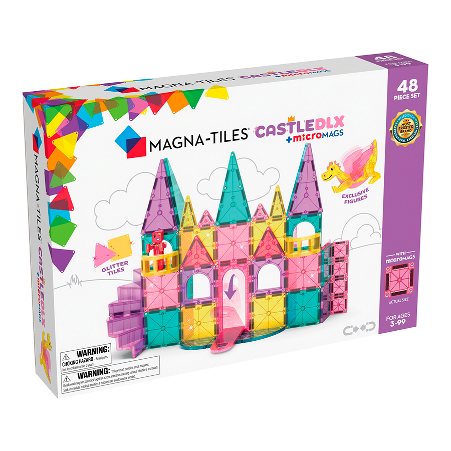 Magna-Tiles Castle DLX + microMAGS - Best for Ages 3 to 9