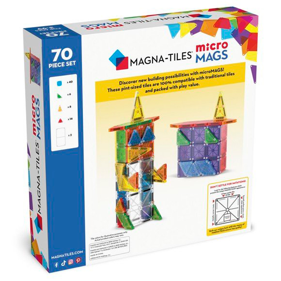 Magna-Tiles microMAGS - 70 pc. - Best for Ages 3 to 9