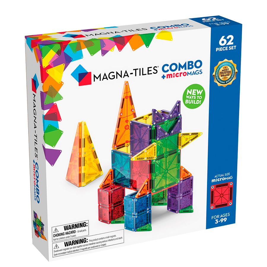 Magna-Tiles Combo + microMAGS - 62 pc. - Best for Ages 3 to 7