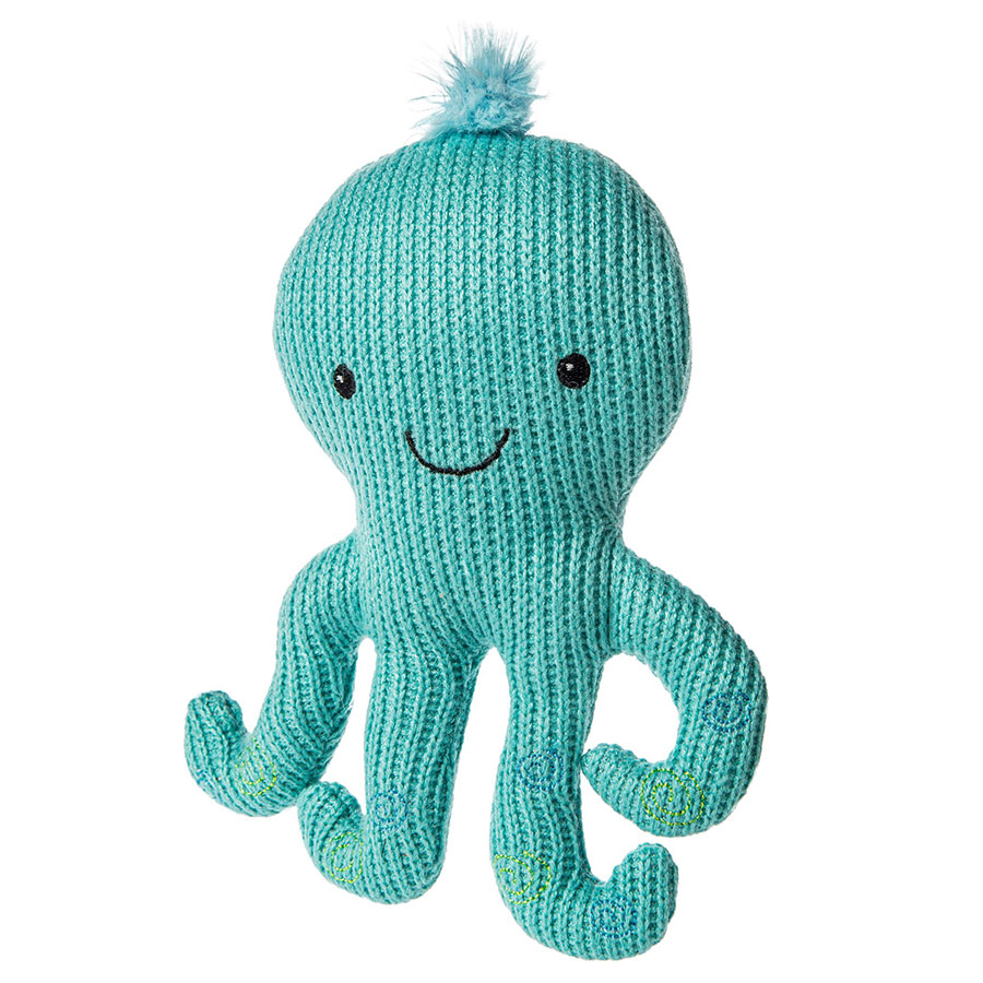 Knitted Octopus - 7 inch - - Fat Brain Toys