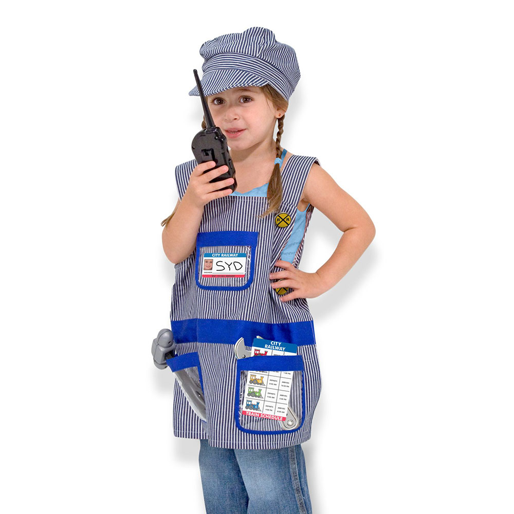Train Engineer Role Play Costume Set - - Fat Brain Toys