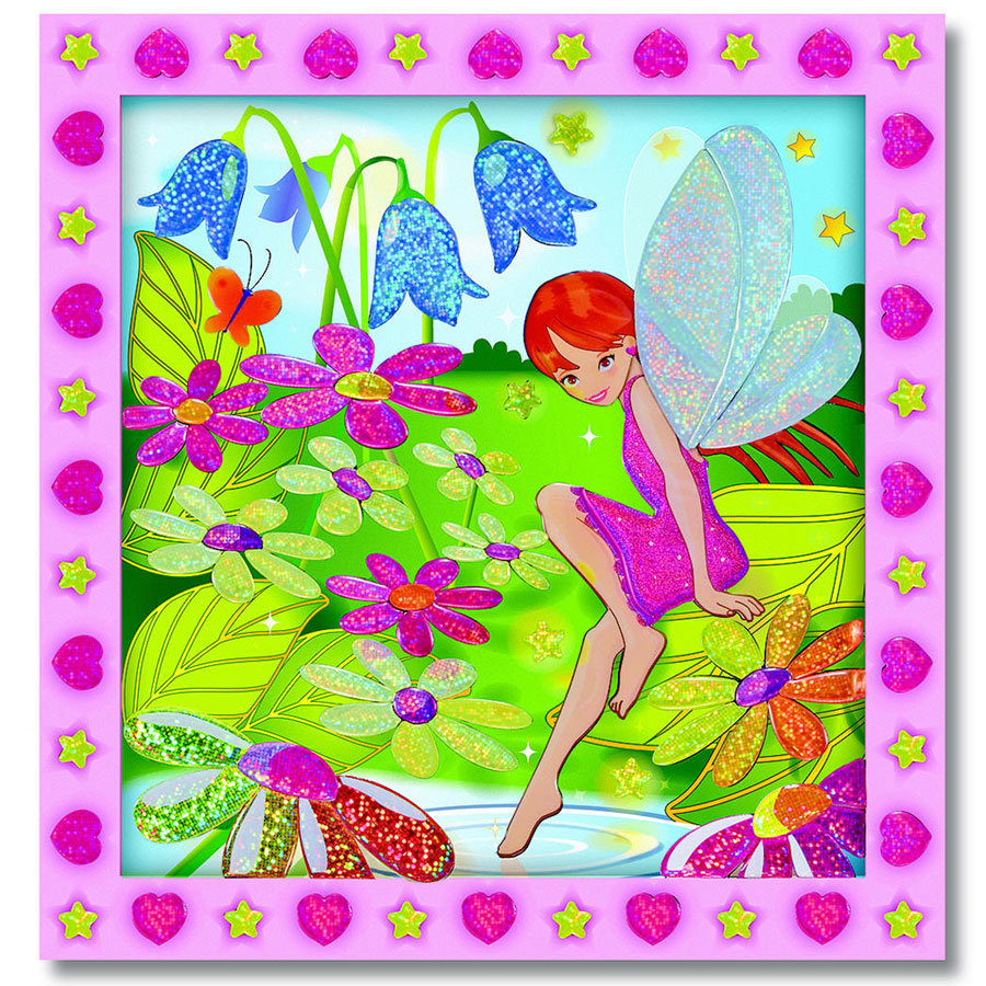 Peel & Press Sticker by Number - Flower Garden Fairy