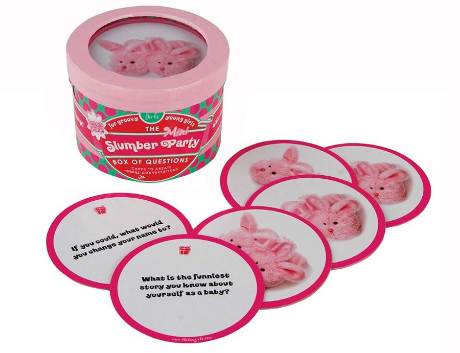 Slumber Party Box of Questions - Mini - - Fat Brain Toys