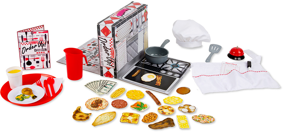 Order Up! Diner Play Set - - Fat Brain Toys