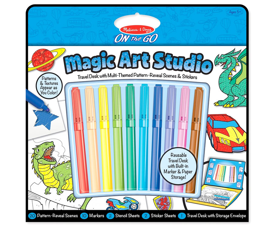 On the Go Magic Art Studio - Blue - - Fat Brain Toys