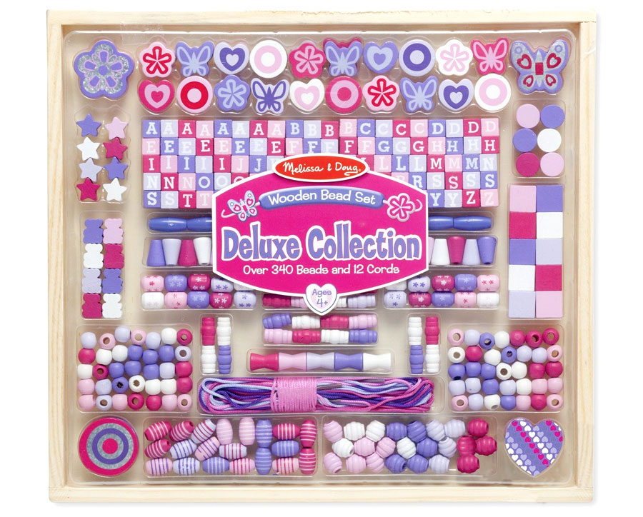 Deluxe Collection - Wooden Bead Set - - Fat Brain Toys