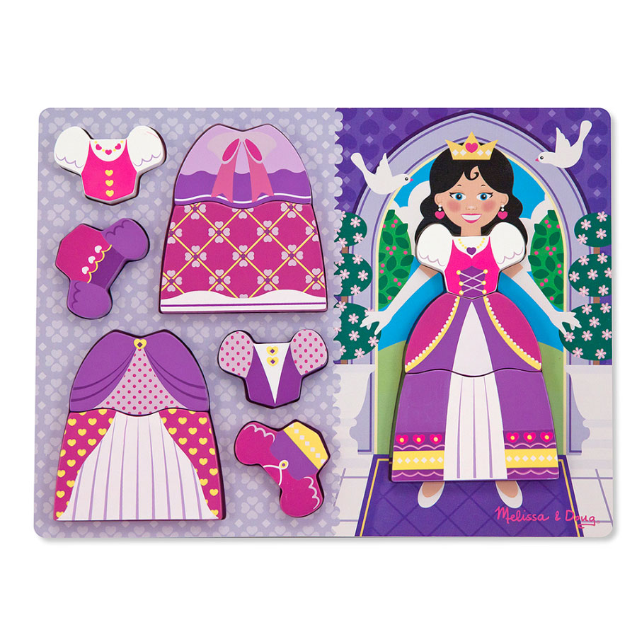 Princess Dress Up Chunky Puzzle - - Fat Brain Toys