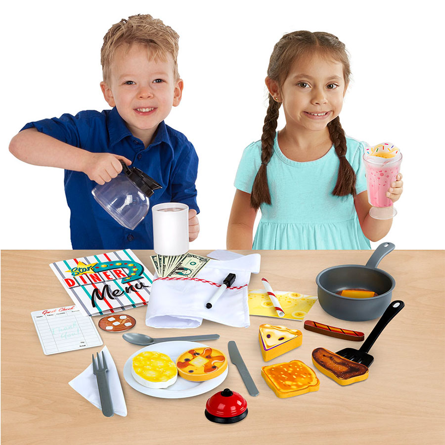 Star Diner Restaurant Play Set - - Fat Brain Toys