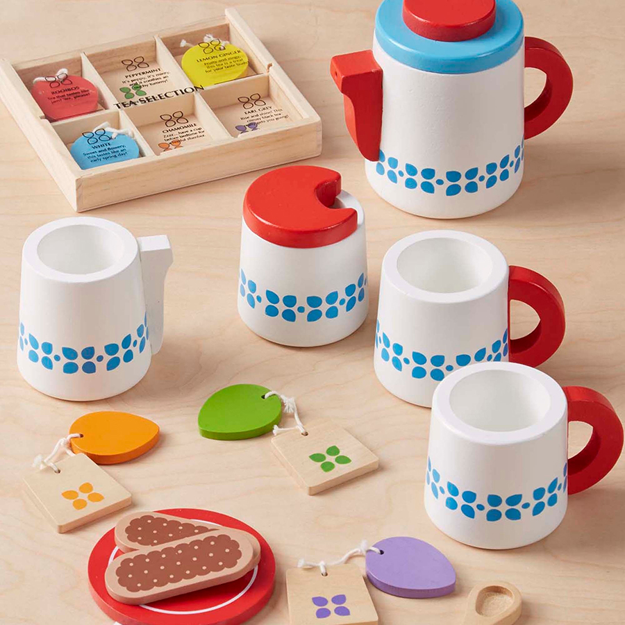 Steep & Serve Play Tea Set - - Fat Brain Toys