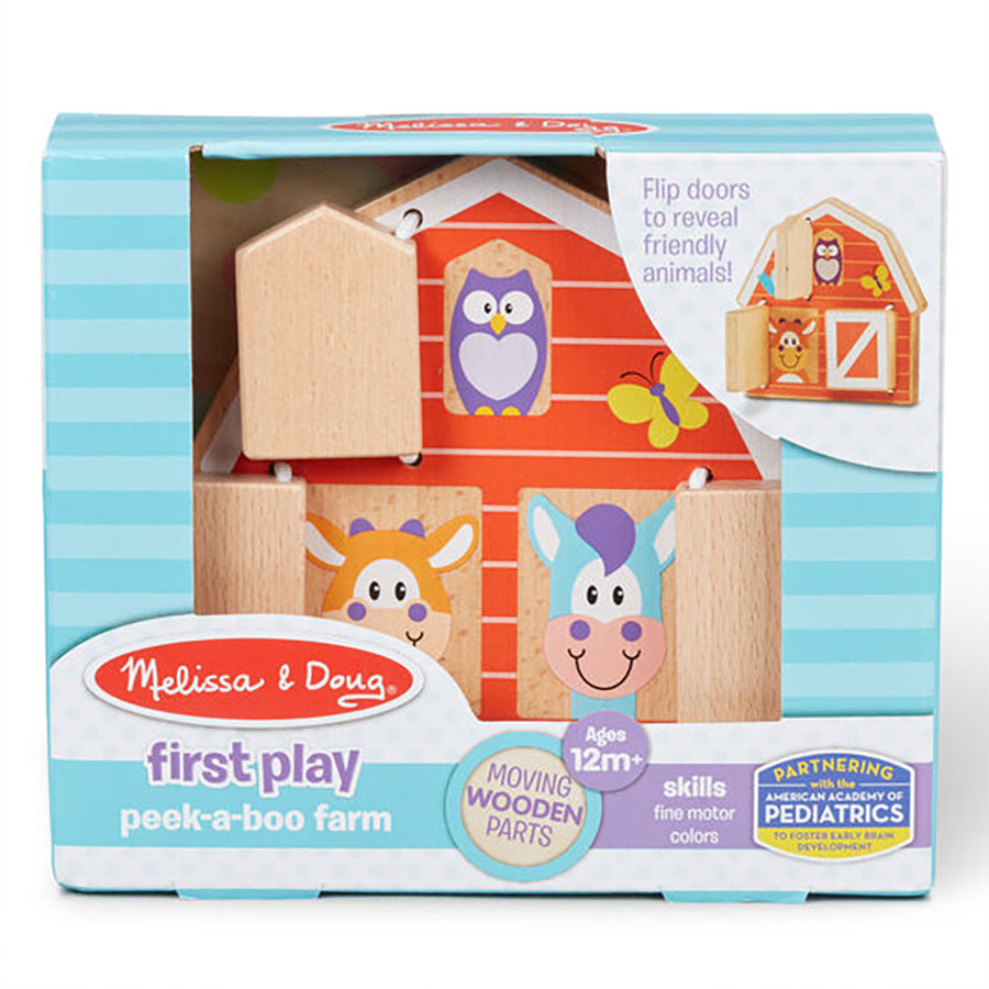 First Play Peek-a-Boo Farm - - Fat Brain Toys
