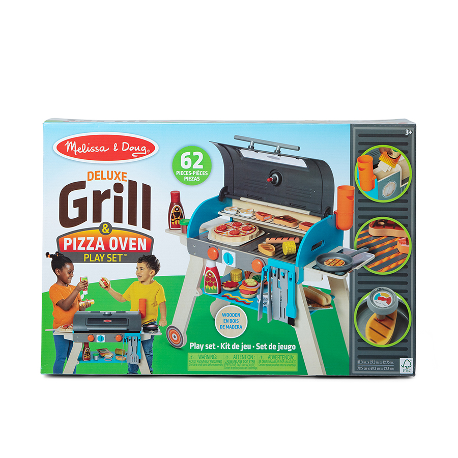 Deluxe Grill & Pizza Oven Play Set - - Fat Brain Toys