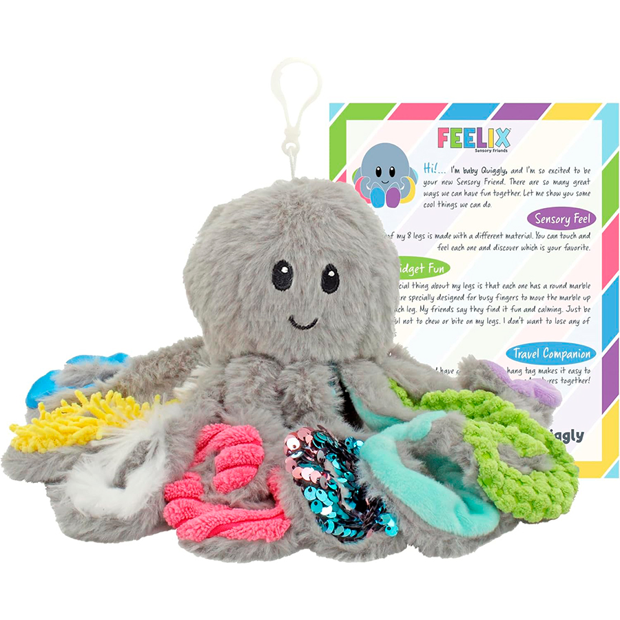 Mini Quiggly Sensory Octopus - Best Mind & Body for Ages 3 to 10