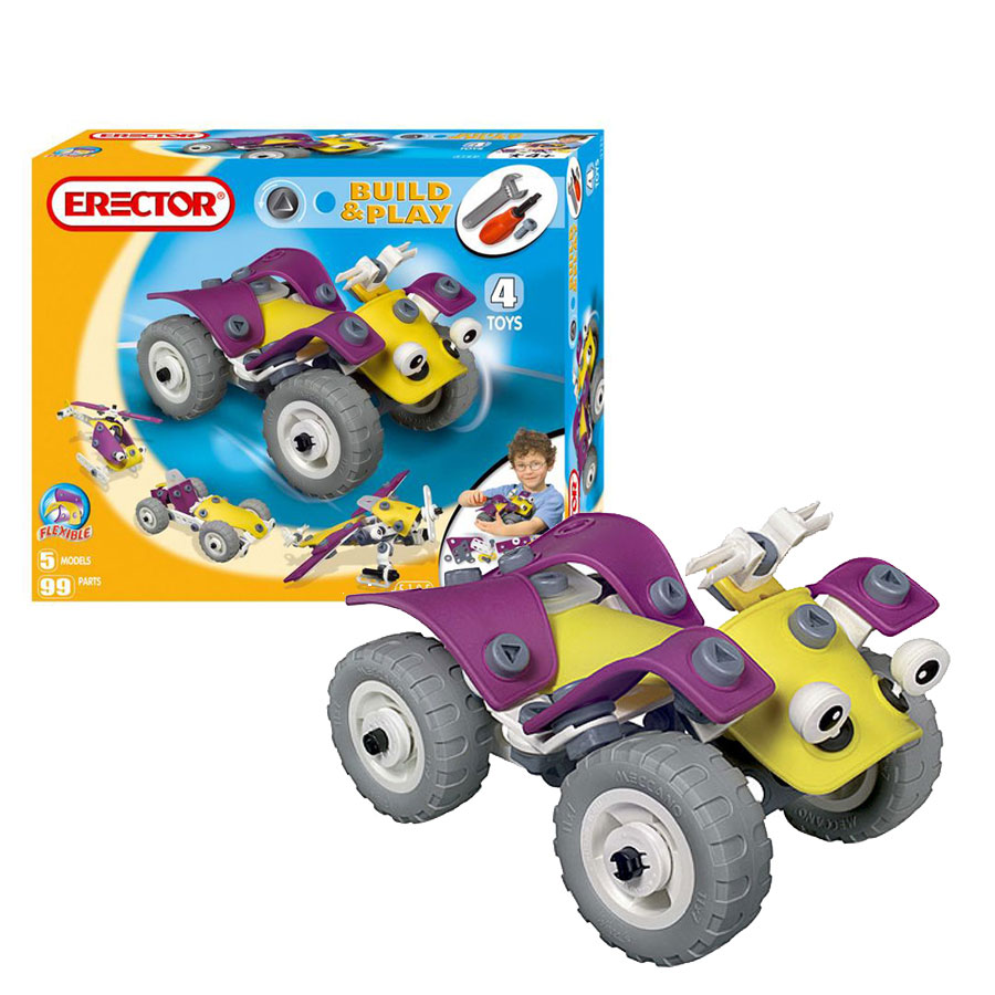Erector Build & Play ATV - 4 Models - - Fat Brain Toys