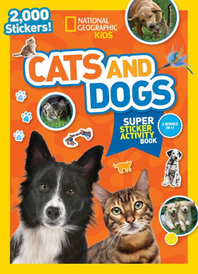 Cats and Dogs Super Sticker Activity Book - - Fat Brain Toys