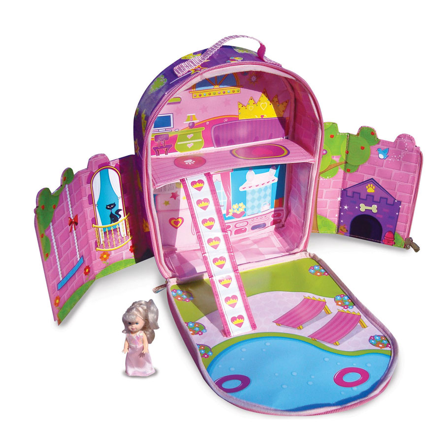 Doll House Bring Along Backpack - - Fat Brain Toys