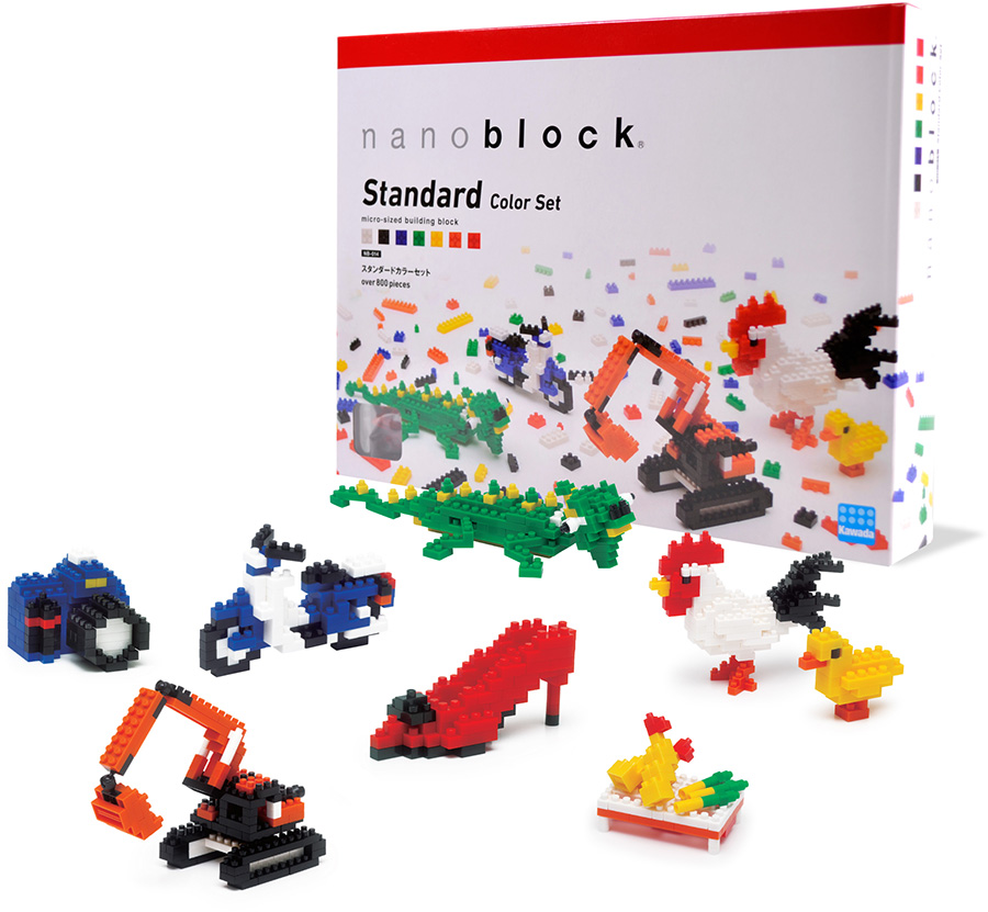 Nanoblock Standard Color Set - 800+ Pc - - Fat Brain Toys