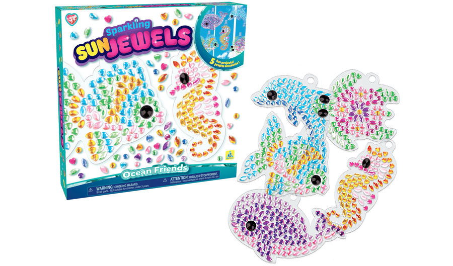 Sparkling Sun Jewels Ocean Friends - - Fat Brain Toys