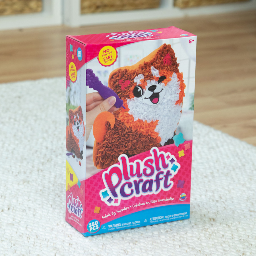 PlushCraft HappyPup Pillow - - Fat Brain Toys