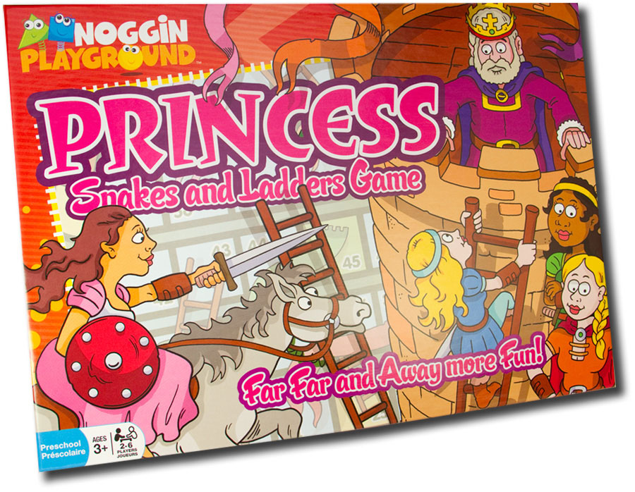 Noggin Playground Princess Snakes and Ladders - - Fat Brain Toys