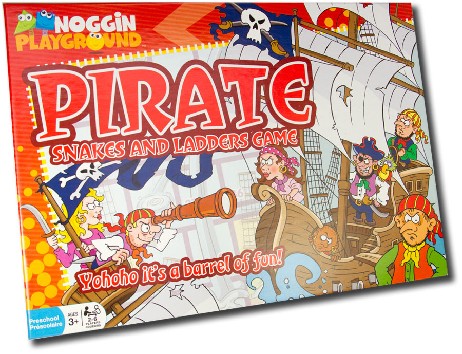 Noggin Playground Pirate Snakes and Ladders - - Fat Brain Toys