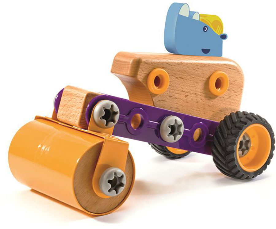 Djeco Zooblock - Rhino Roll - - Fat Brain Toys