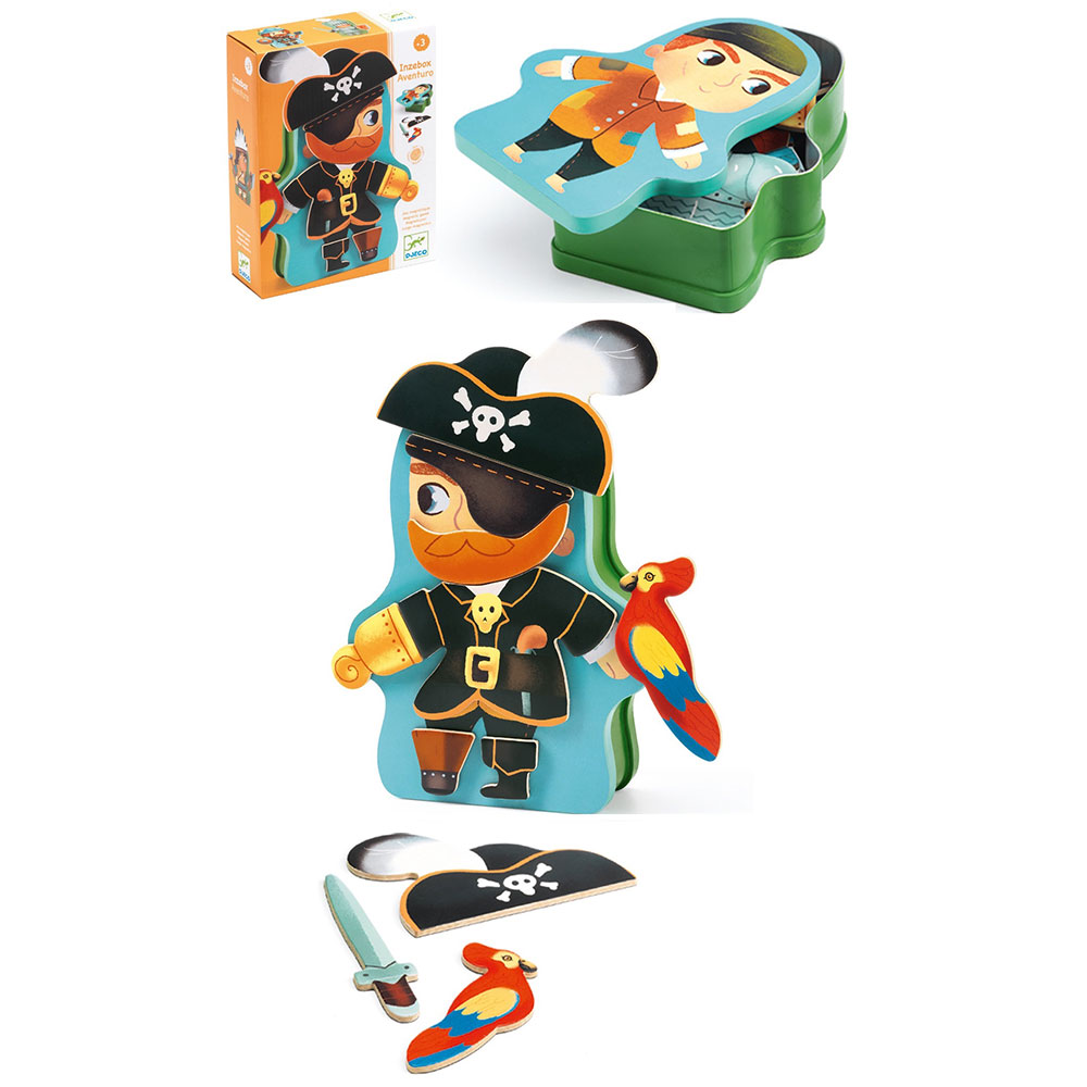 Djeco Adventurer Wooden Magnet Set - - Fat Brain Toys