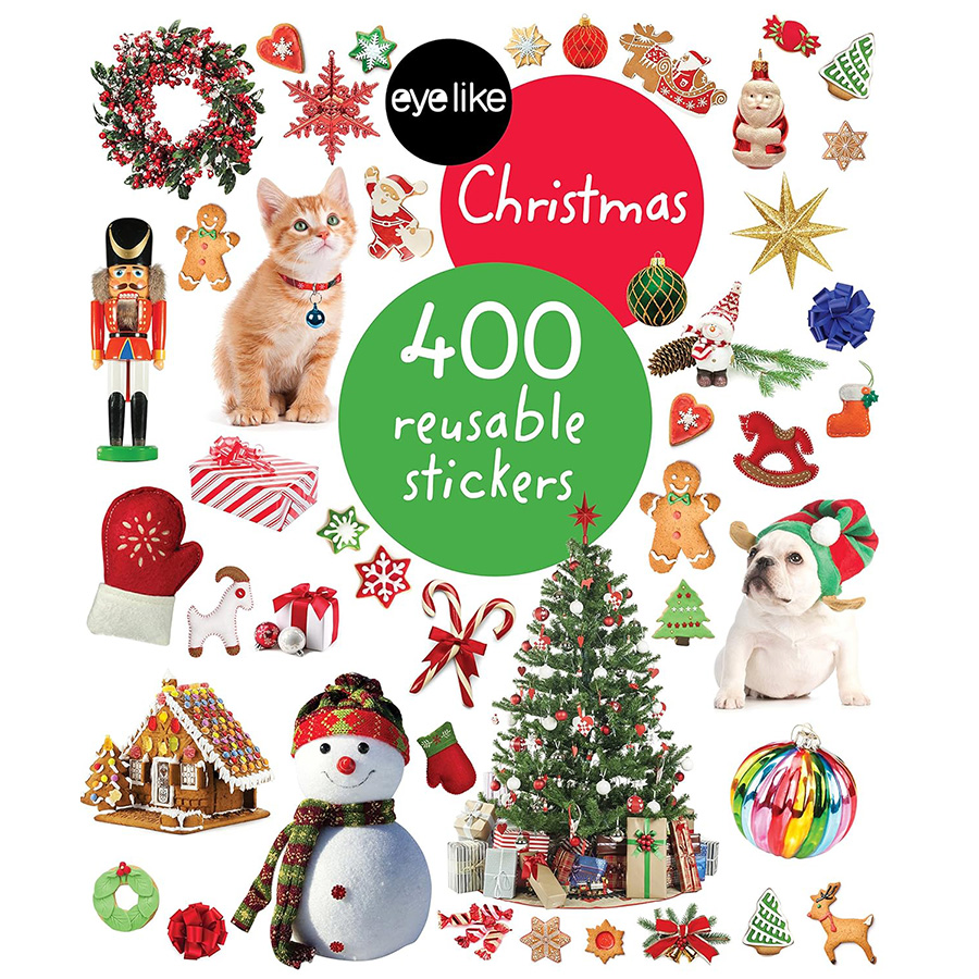 Eyelike Reusable Sticker Book - Christmas - Best for Ages 3 to 5