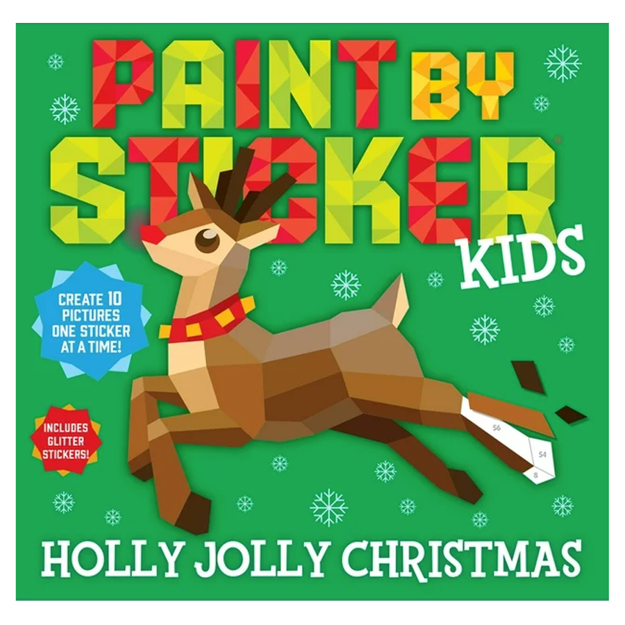 Paint By Sticker Kids - Holly Jolly Christmas - Best for Ages 5 to 8