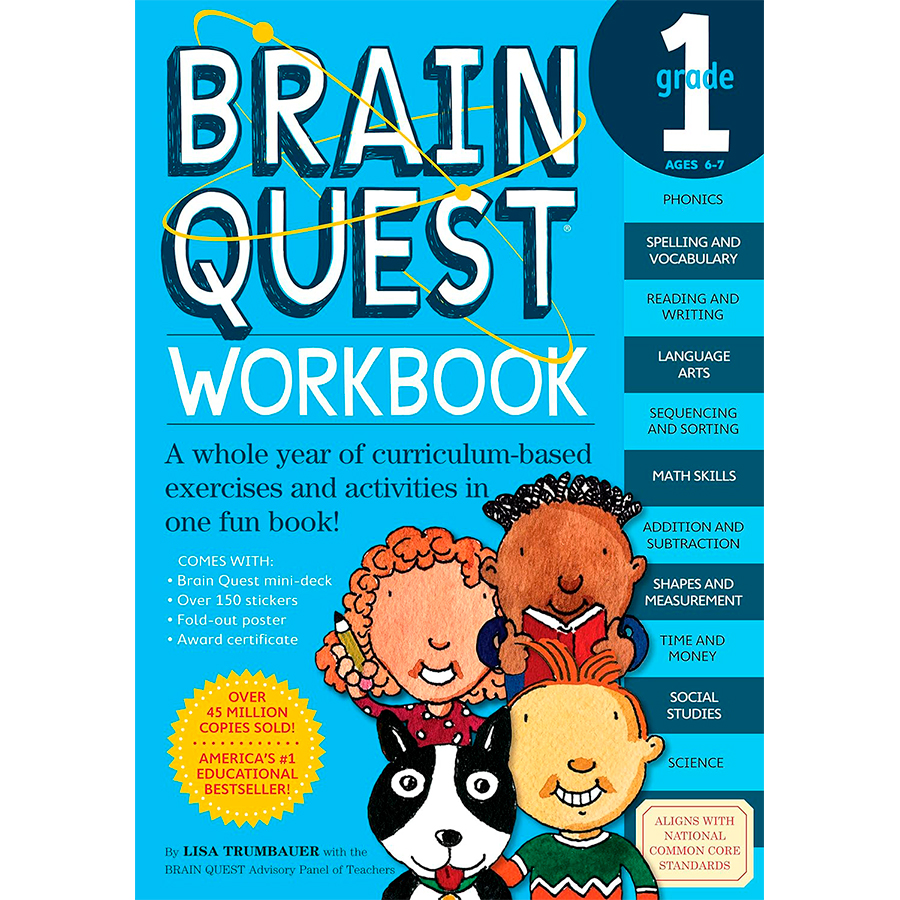 Brain Quest Math Workbook - 1st Grade - - Fat Brain Toys