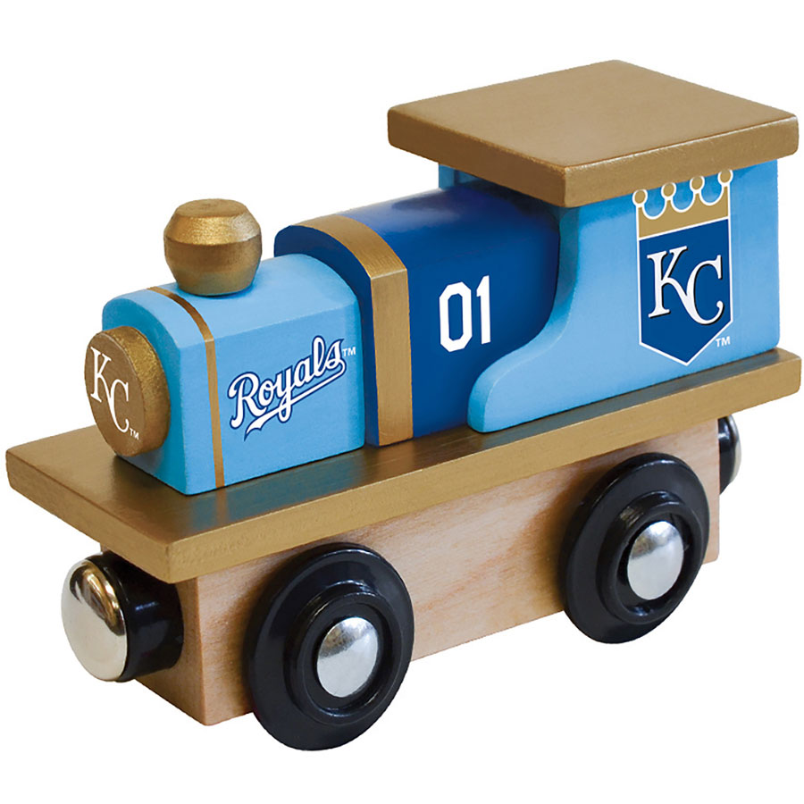 KC Royals Wood Kids Train Engine - - Fat Brain Toys