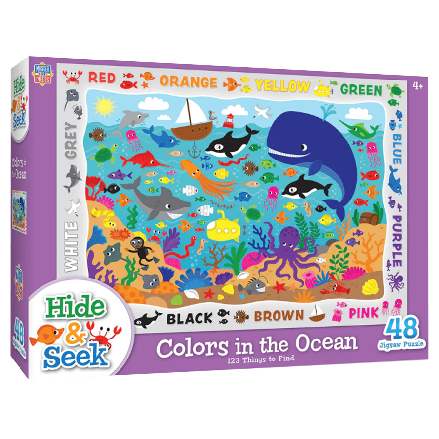 Hide & Seek Colors in the Ocean 48pc Puzzle - Best Puzzles for Babies