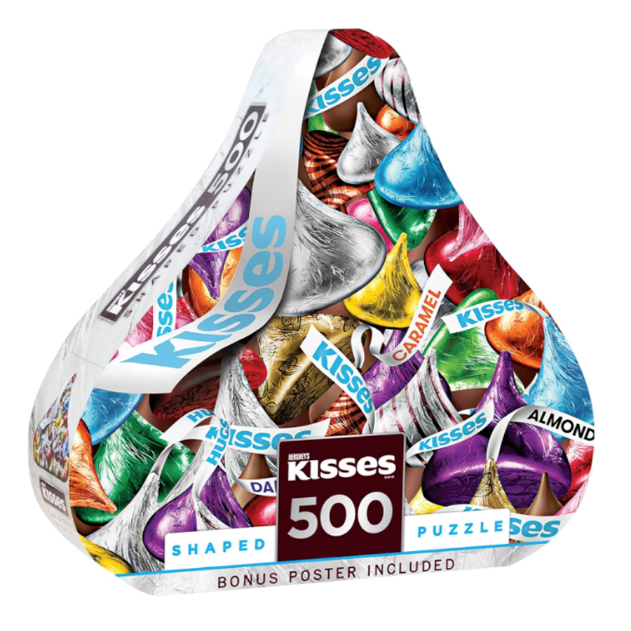 Kisses Shaped 500 pc Puzzle - - Fat Brain Toys