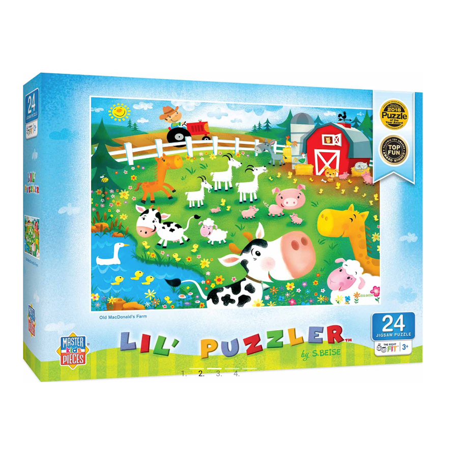 Lil Puzzler Old MacDonald's Farm - 24pc - Best Puzzles for Ages 3 to 5