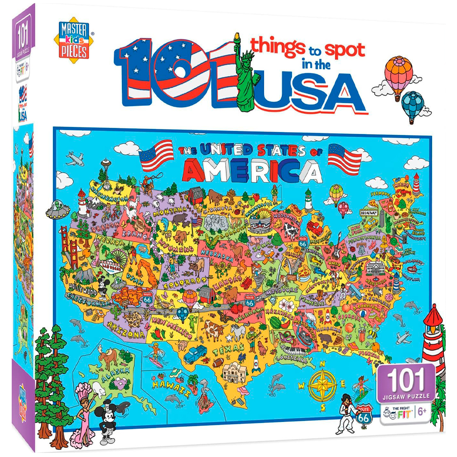 101 Things To Spot In The USA - 101 pc - Best for Ages 6 to 10
